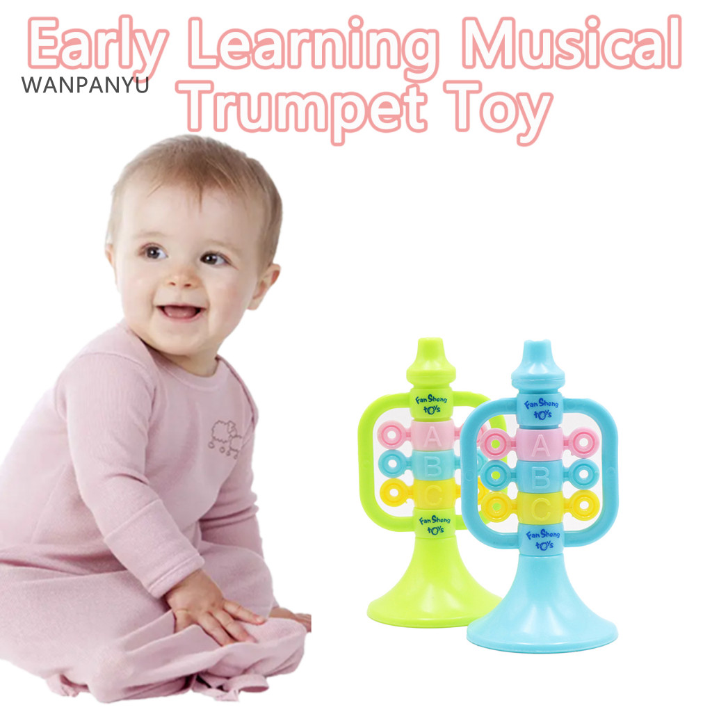 wanpanyu Kids Cartoon Trumpet Toy Safe Interactive Cheer Exercise Lung ...