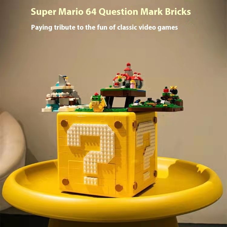 Mario Question Mark Box Box Lego Building Block Model Super Mario ...