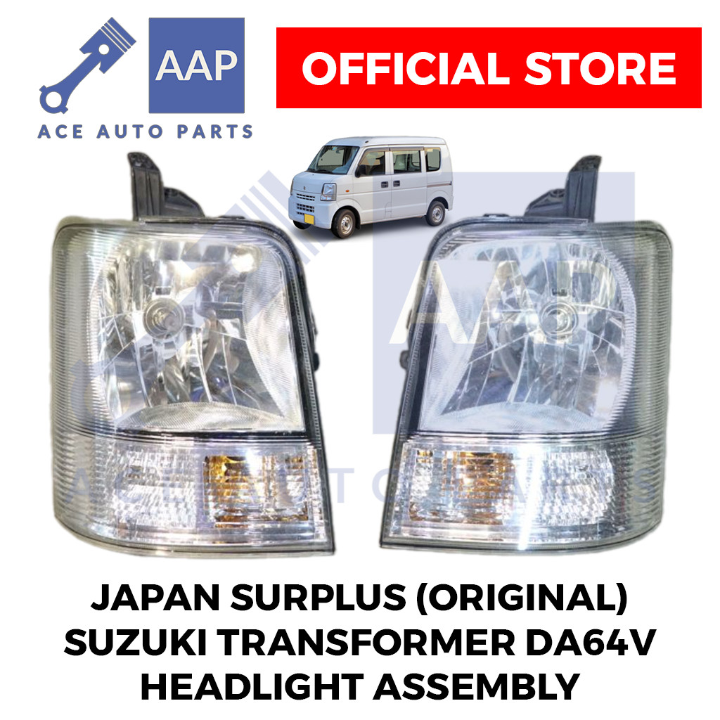 Head Light Assembly for Suzuki Transformer DA64V Van Japan Surplus ...