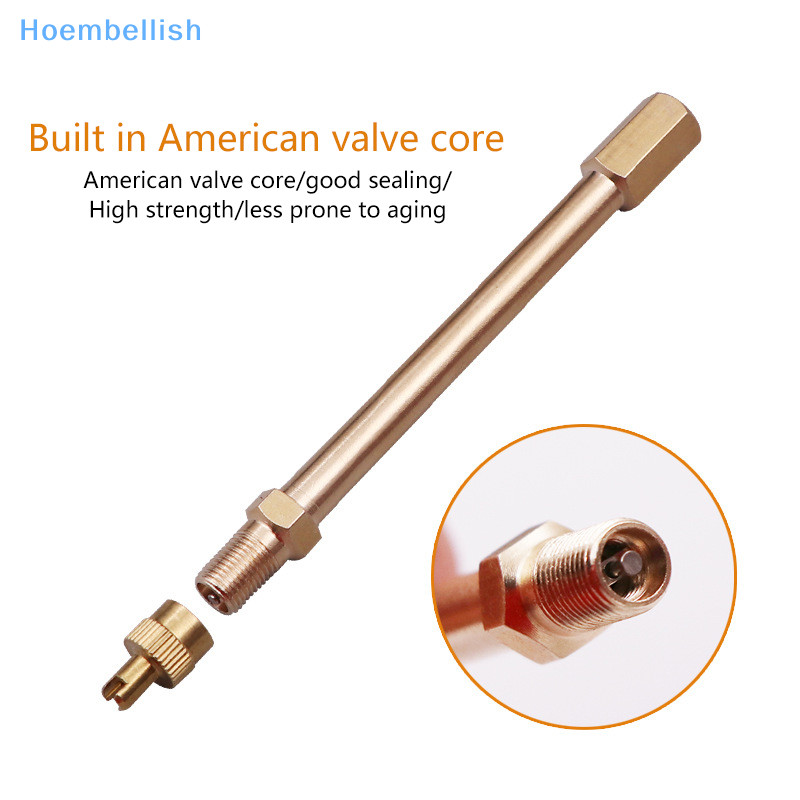 Hoe> Pure Copper Auto Tire Valve Extension Adaptor Air Tyre Stem ...
