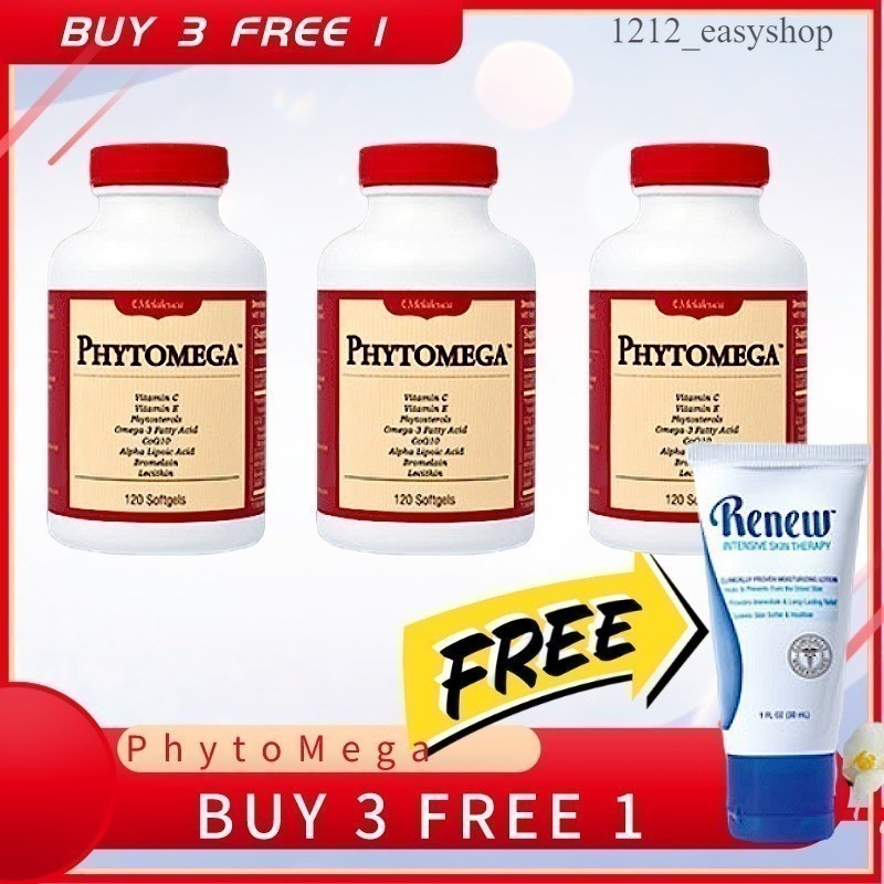 Buy 3 Free 1Gift(30ml Lotion)PhytoMega Helps lower cholesterol & triglyceride levels for a ...