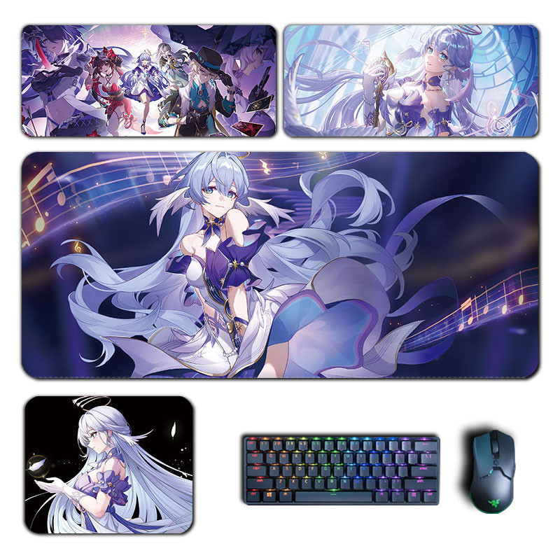 Honkai Cute Robin Mouse Pad Honkai Star Rail Large Mousepad Computer ...