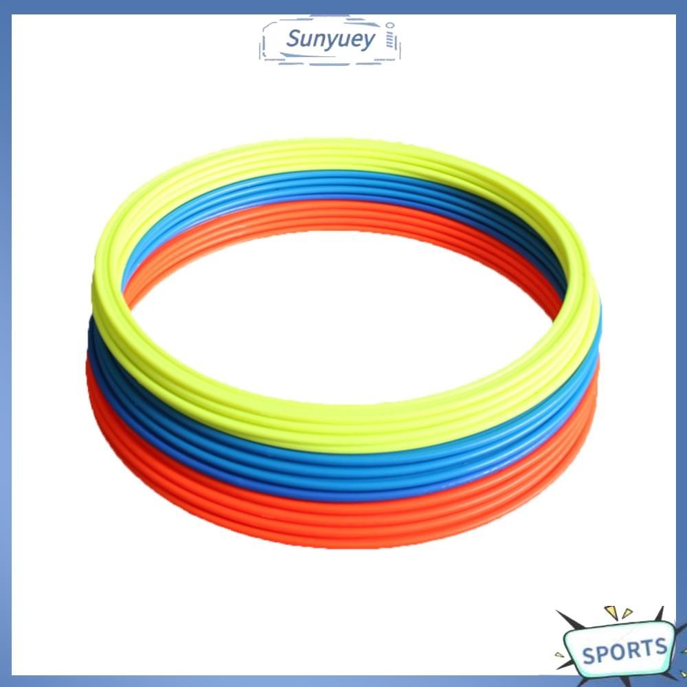 sunyuey 5/15pcs Durable Agility Training Rings Hit Color Football ...