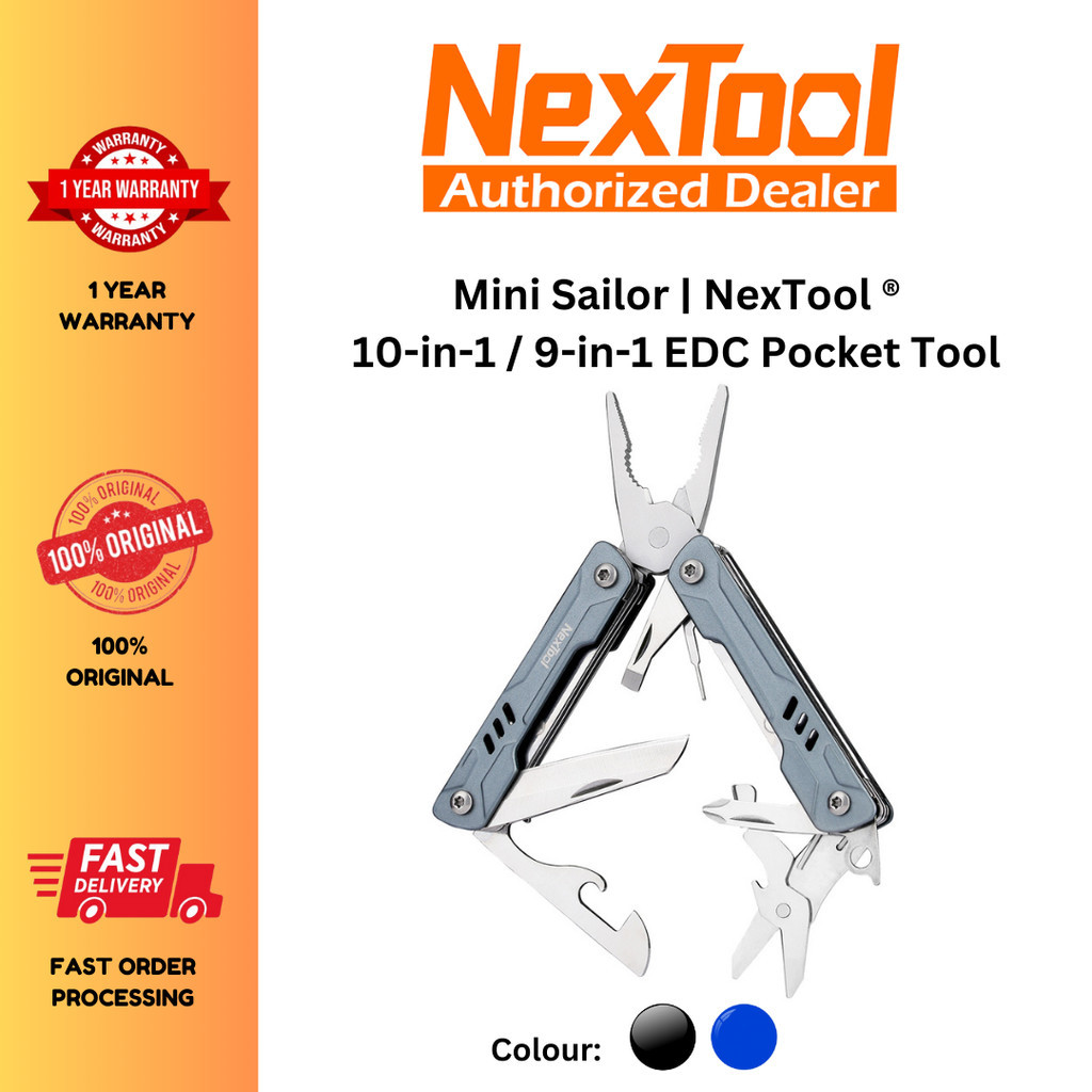 NexTool 10-in-1/9-in-1 Mini Sailor EDC Pocket Multi Functional Tool ...