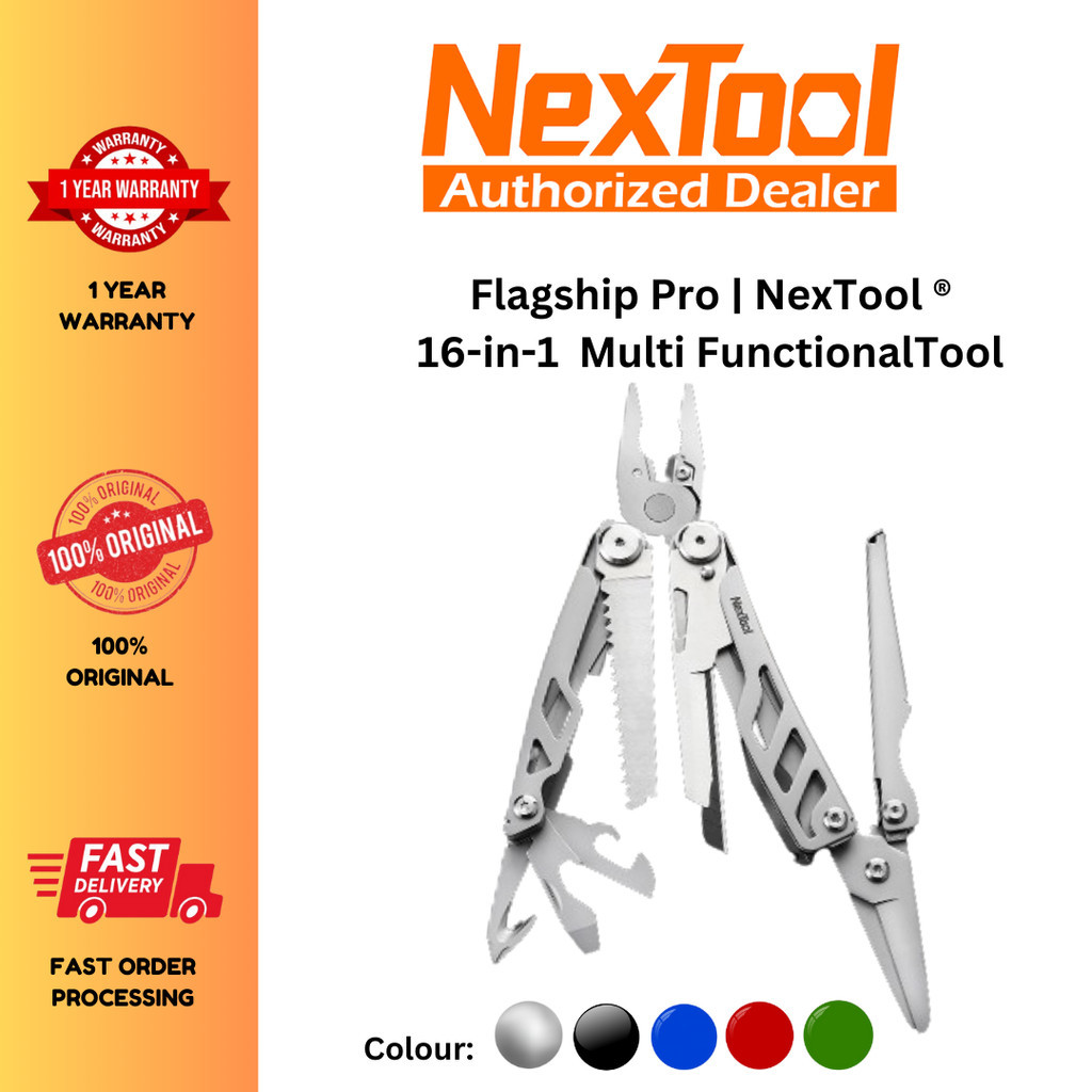NexTool 16-in-1 Flagship Pro Multi Functional Tool (Replaceable Blade ...