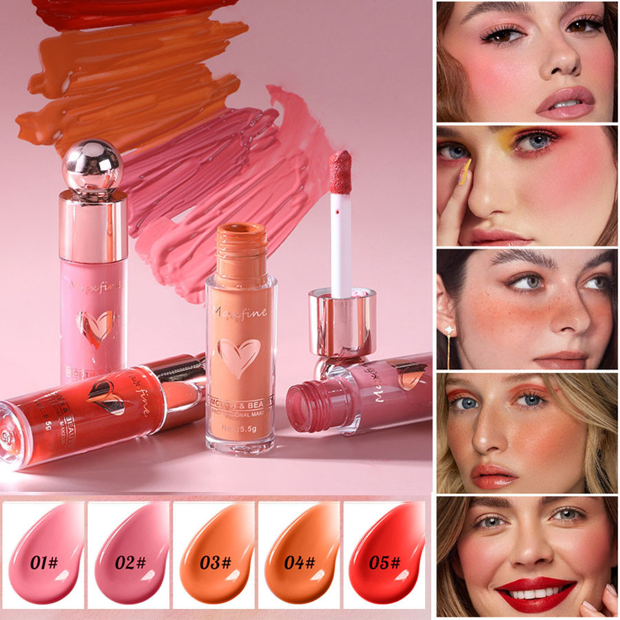 Highly Pigmented Liquid Blush Long Wearing Sweatproof Proof Smudge ...