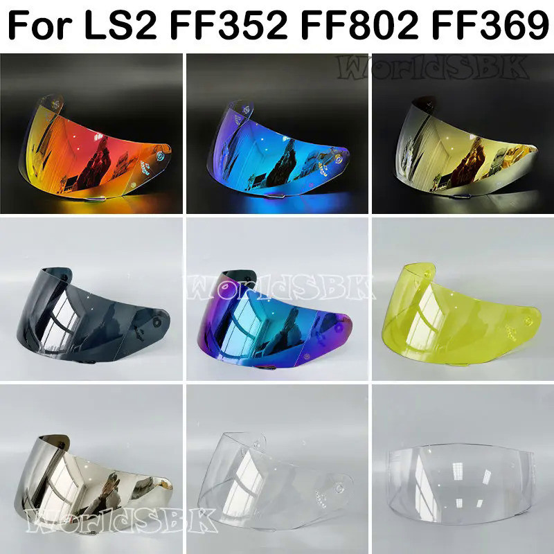 For LS2 MHR-FF-15 Helmet Glass Motorcycle Helmet Visor for LS2 FF352 ...