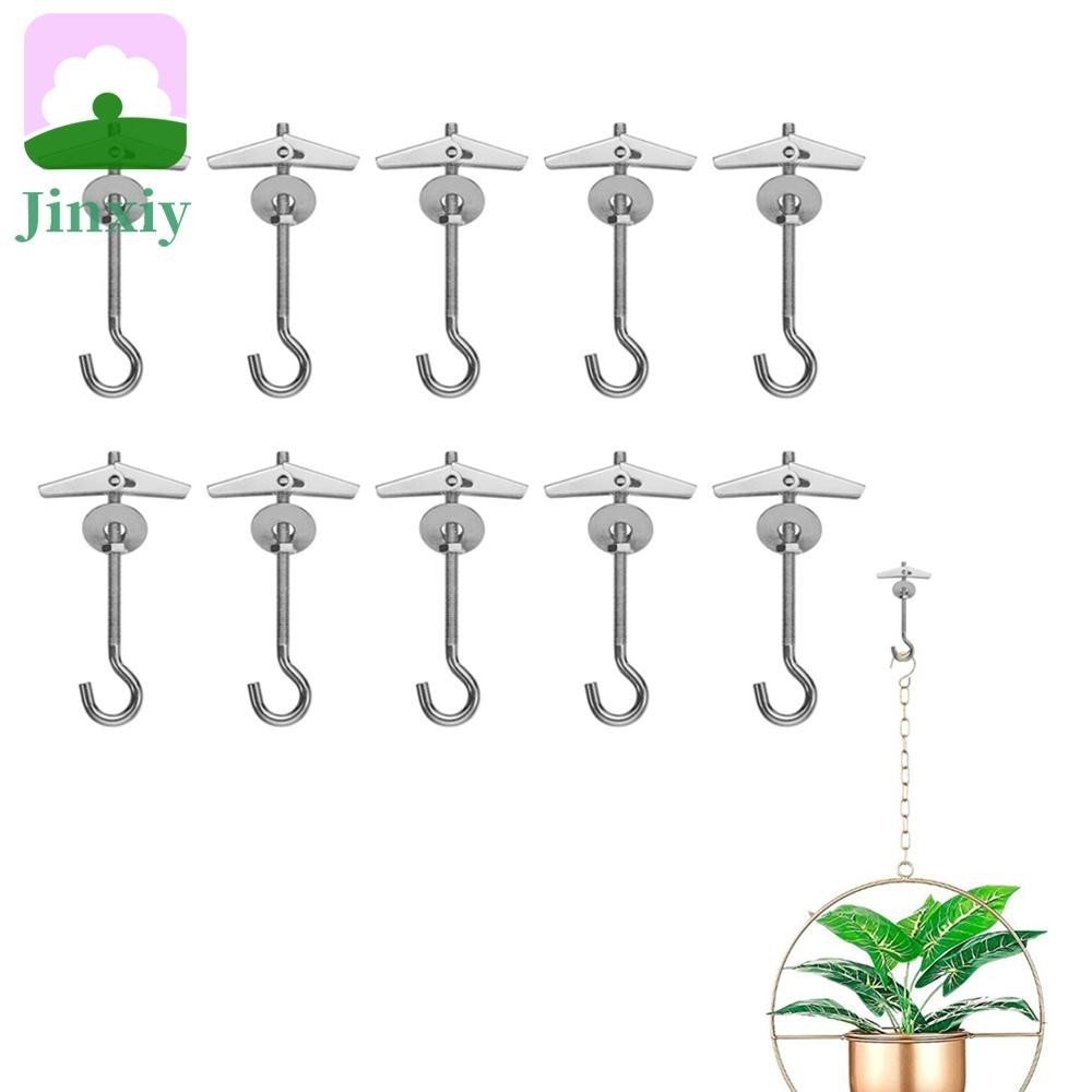 JINXIY Ceiling Hook With Springs 5/10Pcs Hanging Plants Toggle Wings ...