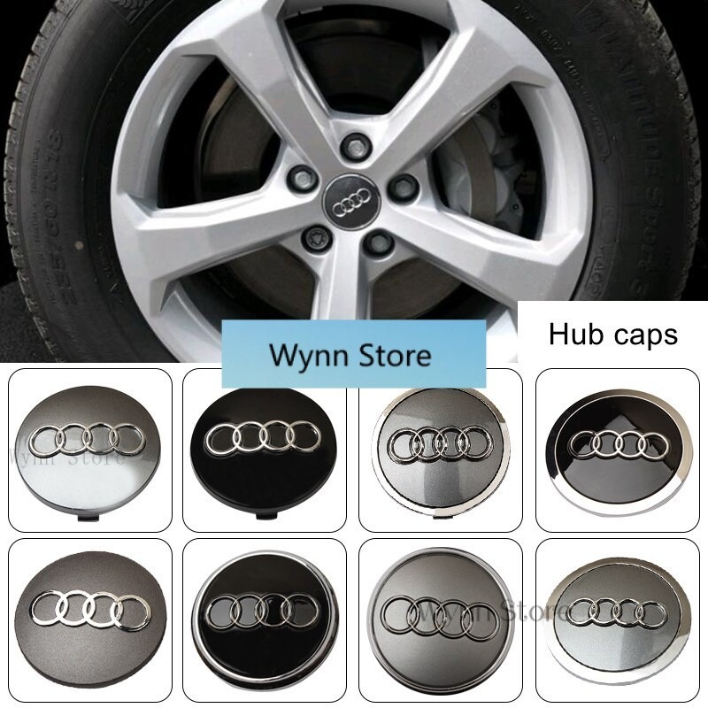 ♣♣4pcs 60mm 61mm 68mm 69mm 77mm Wheel rim center hub covers for Audi Q5 ...