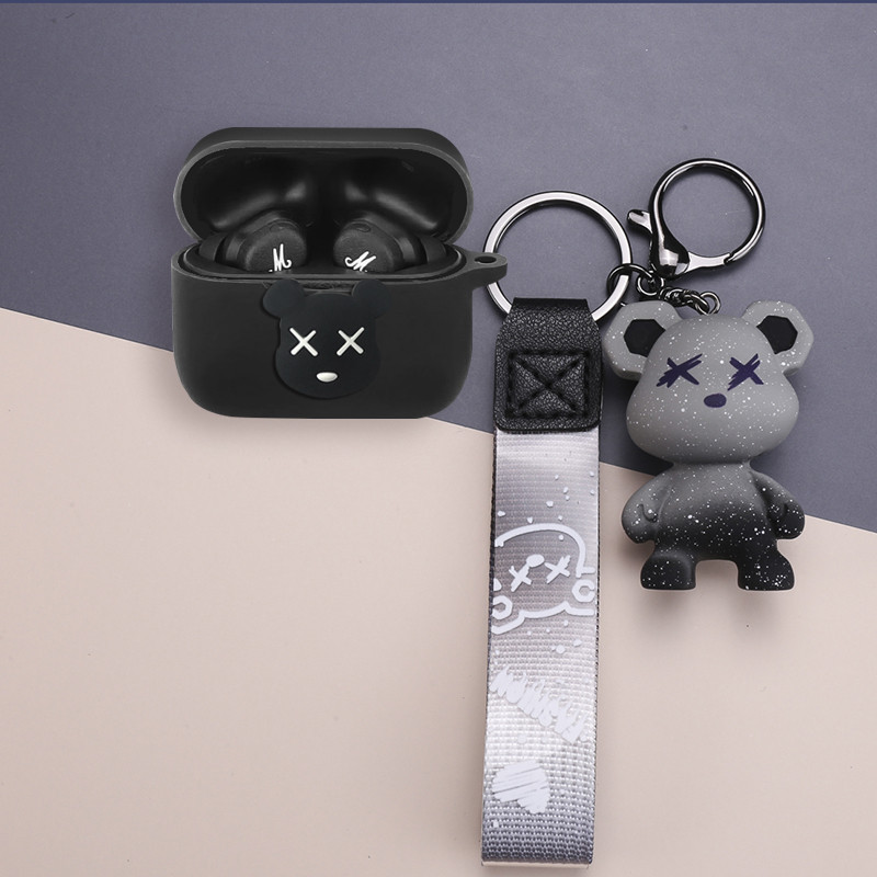 For Marshall MOTIF II ANC Case Cartoon Bear Cute Piggy Silicone Soft ...