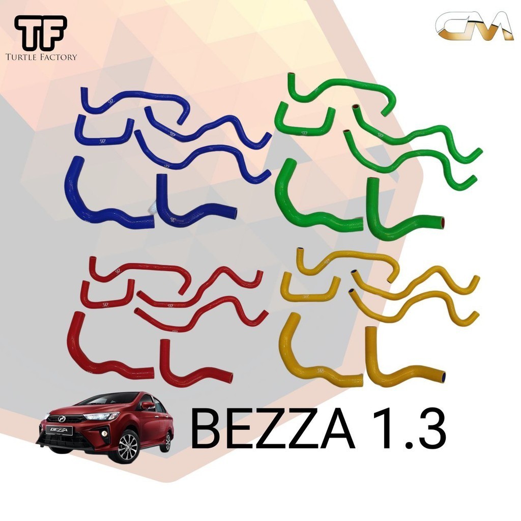 SILICONE 5LAYER RADIATOR HOSE FULL SET ORIGINAL TF THAILAND - PERODUA ...