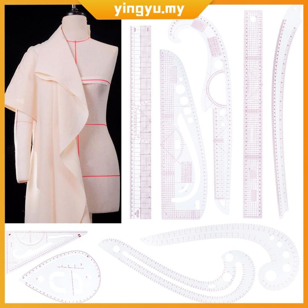 French Curve Ruler Set Sewing Dress Making Stencil Templates Curves ...