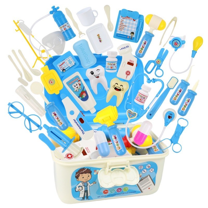 Medical Doctor Play Set Toy with Storage Box - 33 Pieces | Shopee Malaysia