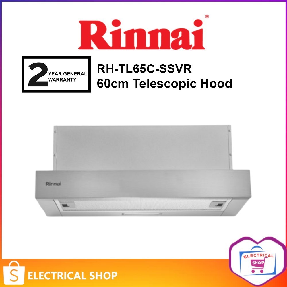 Rinnai 60cm Telescopic Cooker Range Hood RH-TL65C-SSVR / RHTL65CSSVR ...
