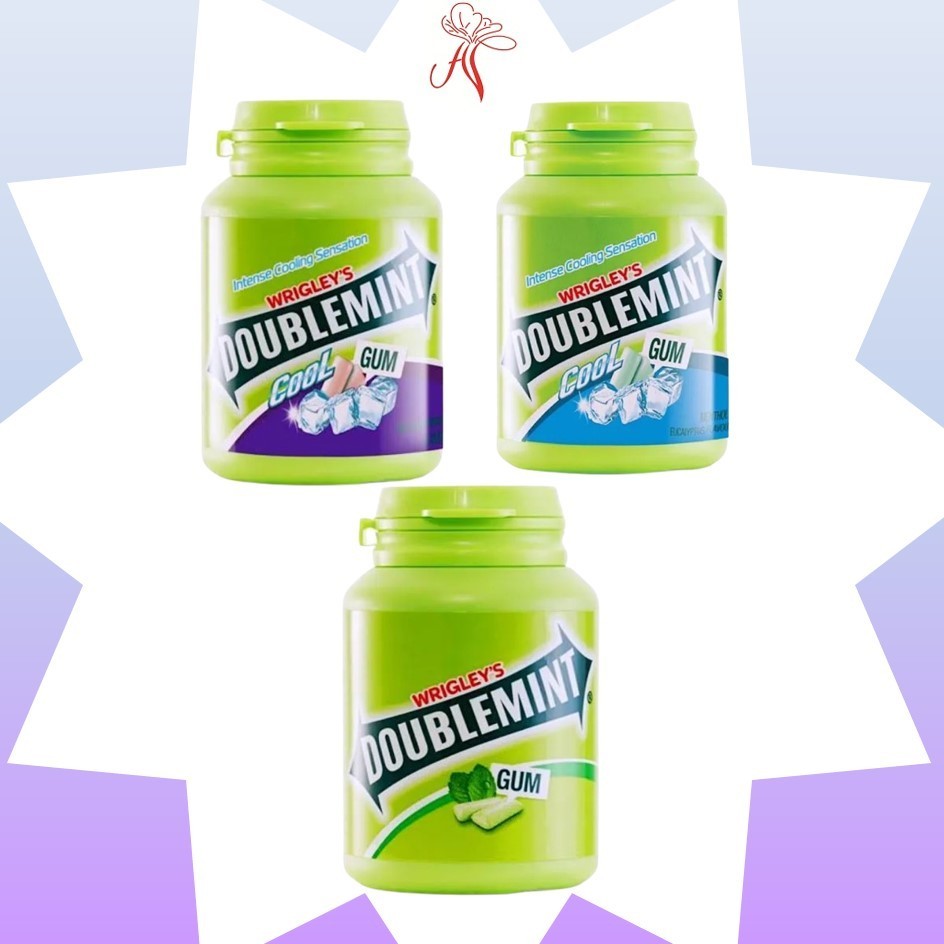 WRIGLEY'S Doublemint Cool Chewing Gum 58g (Blackcurrant, Menthol ...