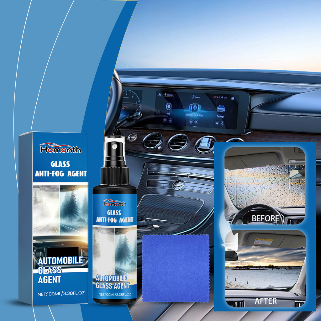 100ml HOMONTH Car Glass Anti-fogging Agent Windshield To Remove Oil ...