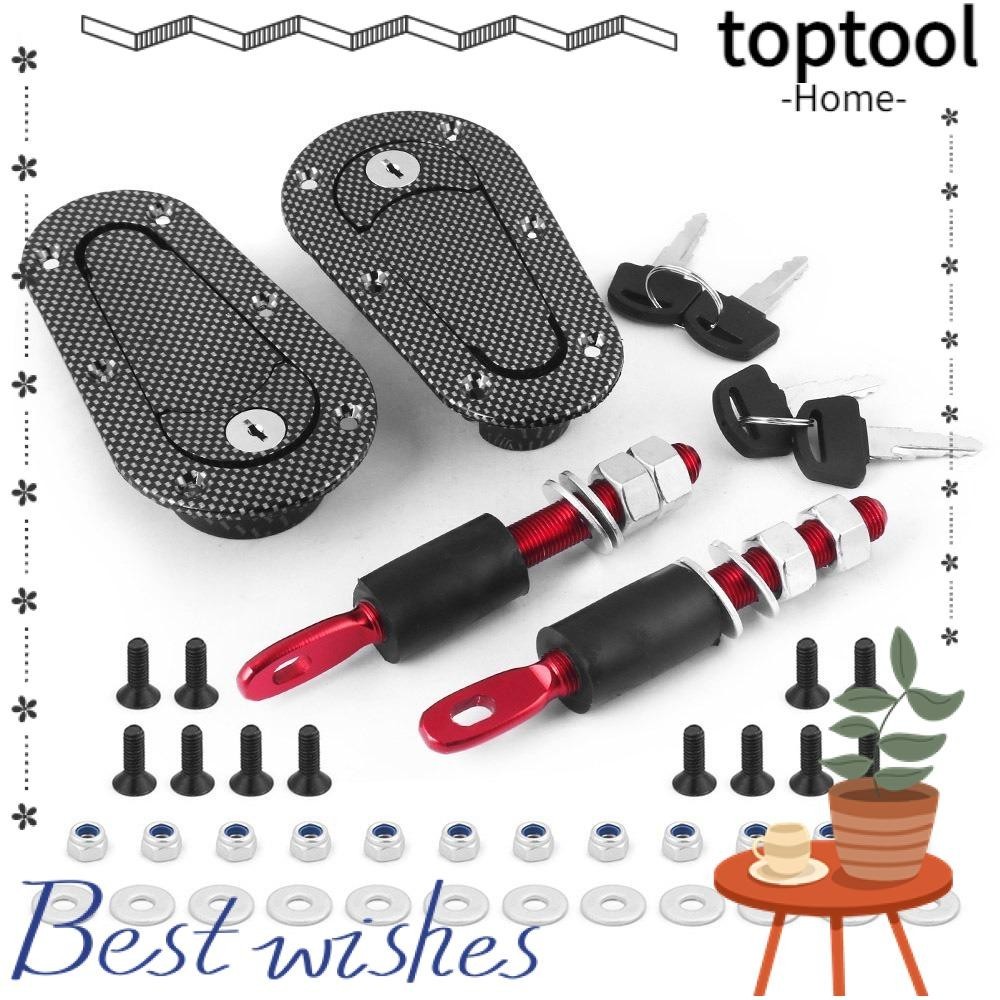 TOPTOOL Racing Car Hood Pin, Refitting with Keys Engine Bonnet Latch ...
