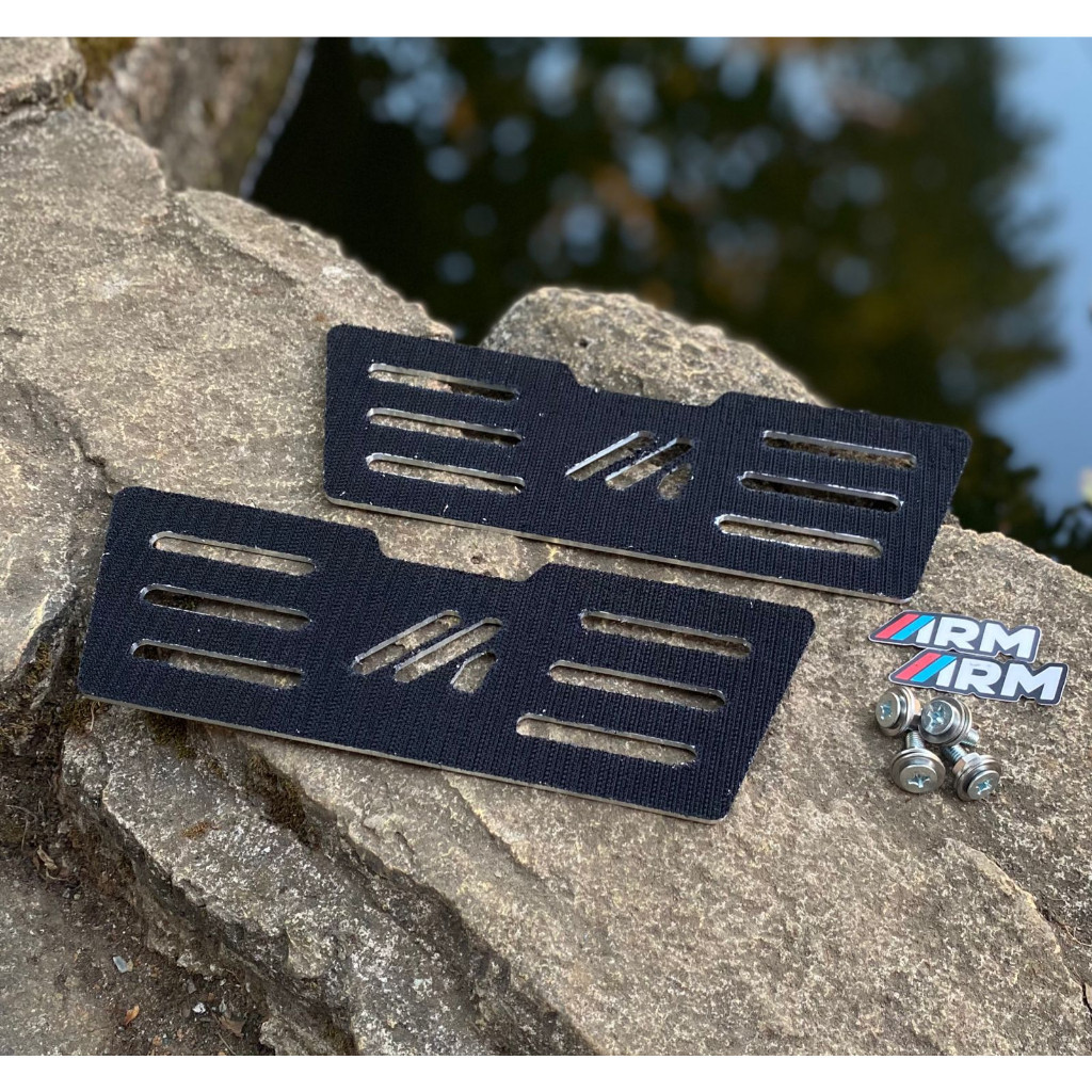 Frameless Front and Rear Velcro Number Plate Holder Without ARM Arumi ...
