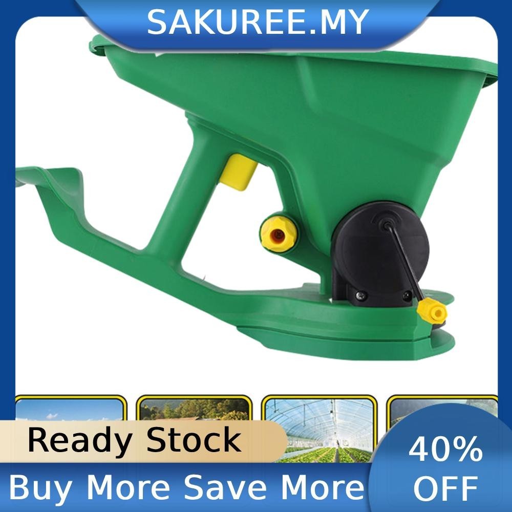 1.5L Gardener Hand Held Seed Spreader 5 Gear Manual Seeder Fertilizer Applicator | Shopee Malaysia