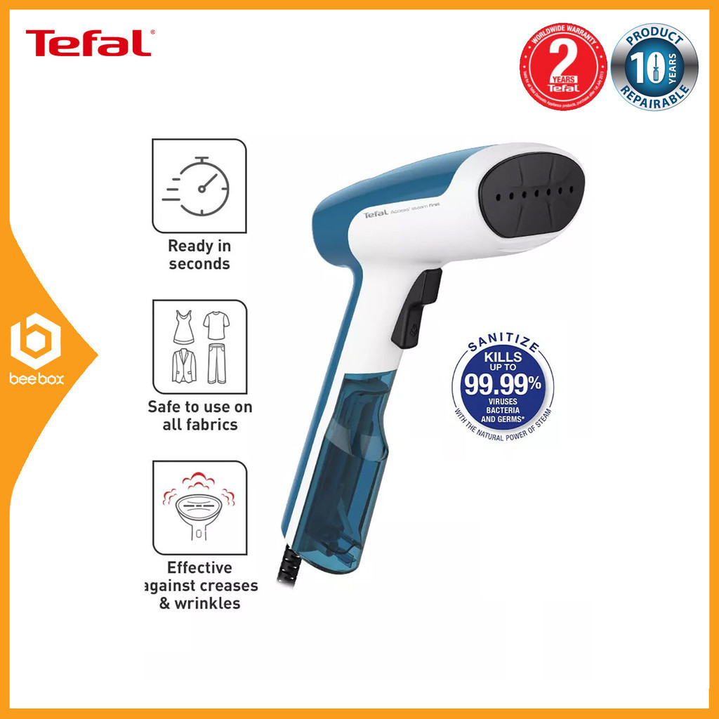 Tefal DT6130 Access Steam First Handheld Garment Steamer 1300W (Garment ...