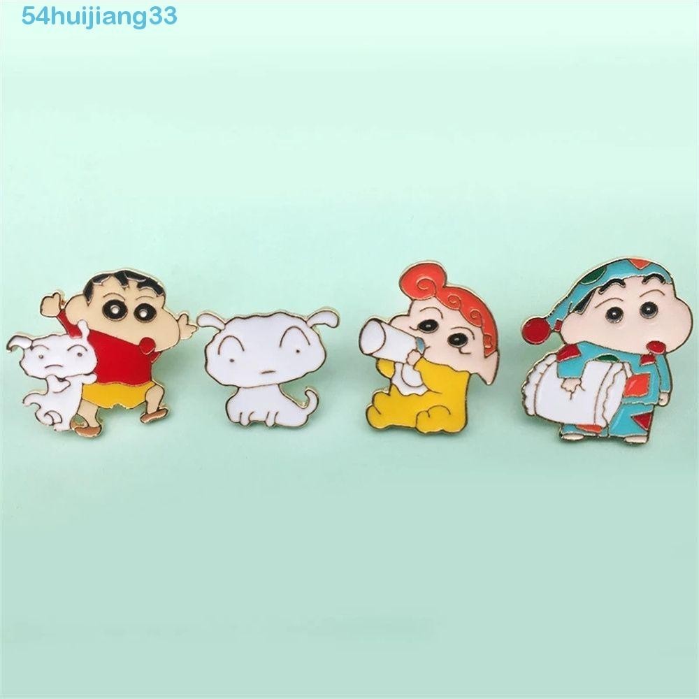 HUIJIANG Enamel Brooch Anime Schoolbag Decoration Backpack Crayon Shin ...