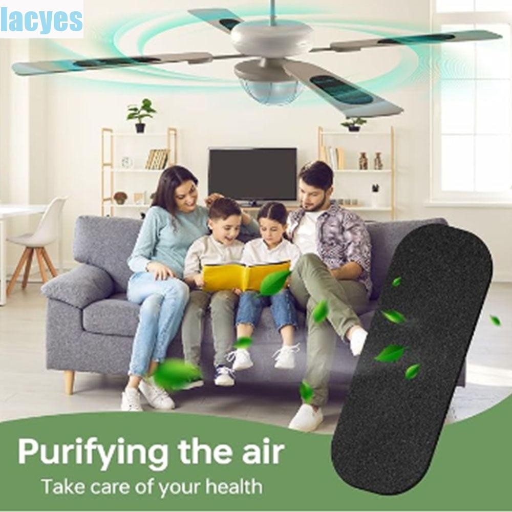 LACYES Ceiling Fan Filter, with Activated Charcoal Odor Eliminator ...