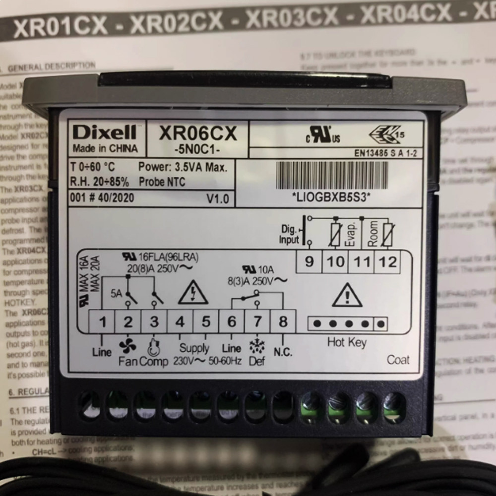 Dixell XR06CX New Elf Electronic Temperature Controller Cold Storage ...