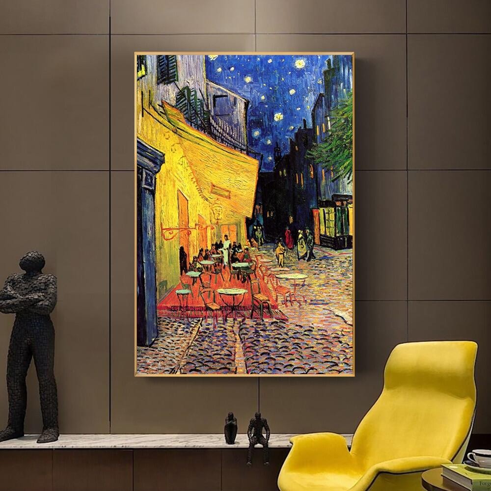Aisle Poster Van Gogh Famous Oil Painting Cafe Terrace At Night ...