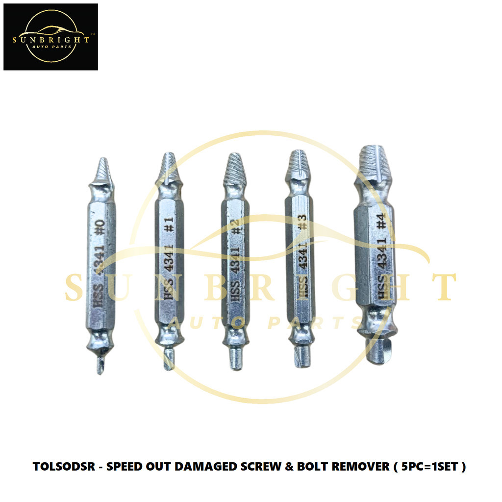 SPEED OUT DAMAGED SCREW & BOLT REMOVER ( 5PC=1SET ) | Shopee Malaysia
