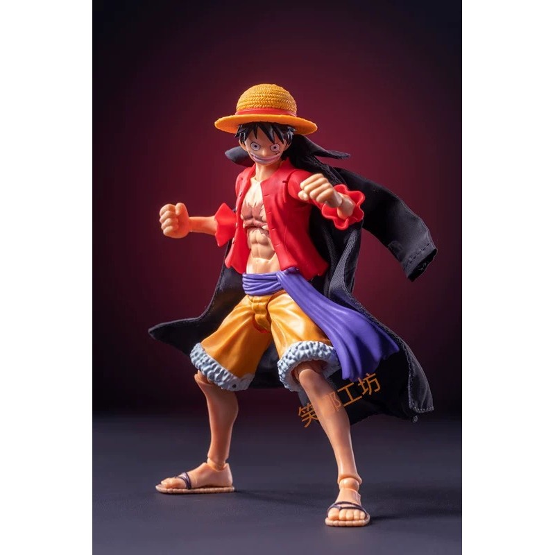 Bandai shf One Piece Luffy Sauron Windbreaker Cloth Coat Coat Cloak ...
