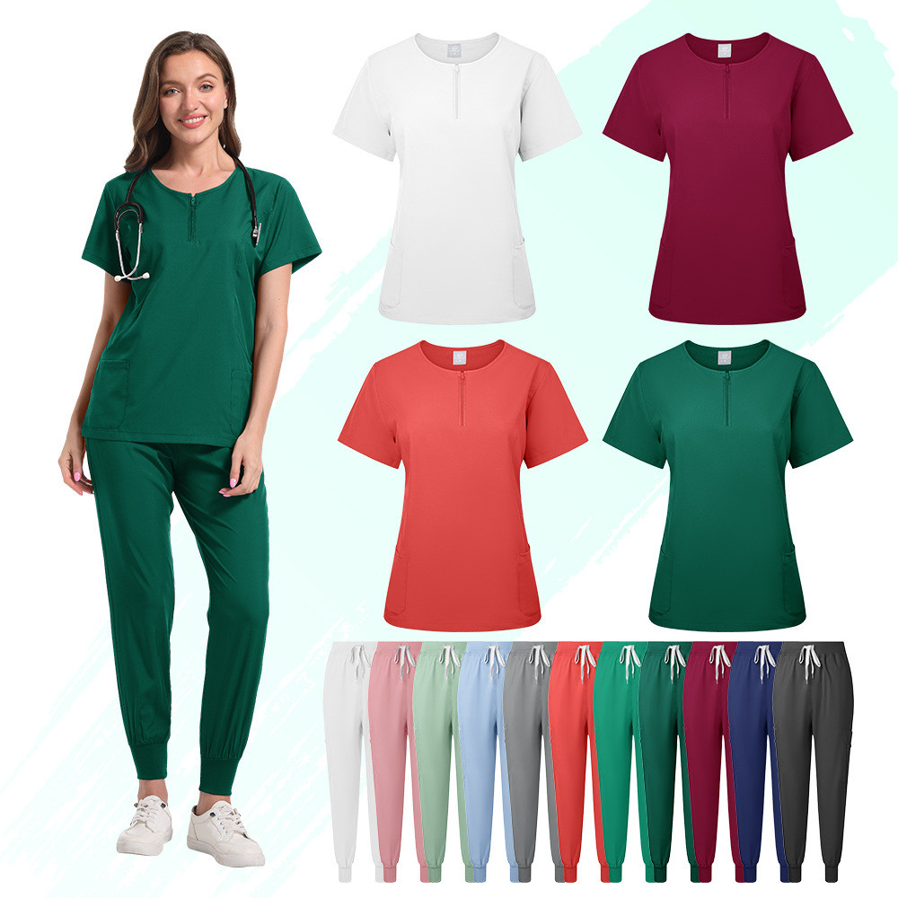 V-neck Hospital Operating Room Scrub Suit Doctor Nurses' Uniform Beauty ...