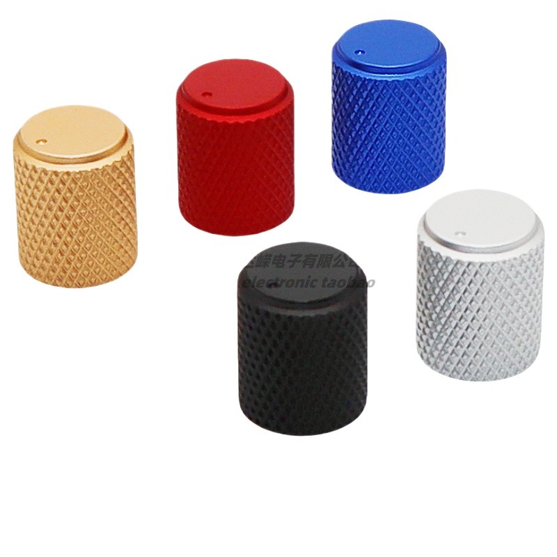12.5 x 15 All Aluminum Sandblasting Knob Cap Round Shaft Potentiometer ...