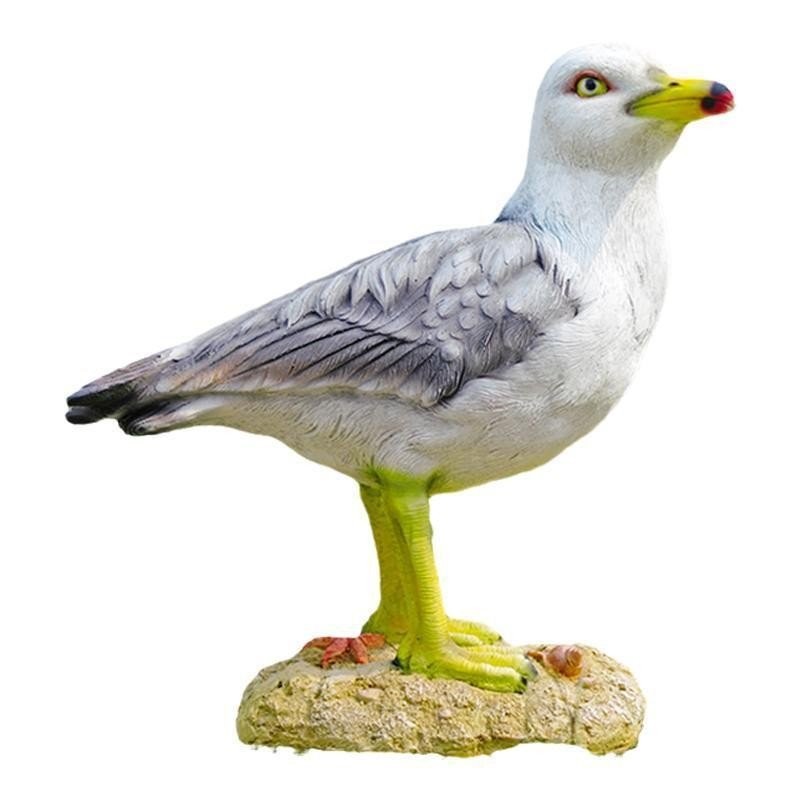 Hiasan Arca Burung Camar Tiruan Model Burung Laut Landskap Kolam Air ...