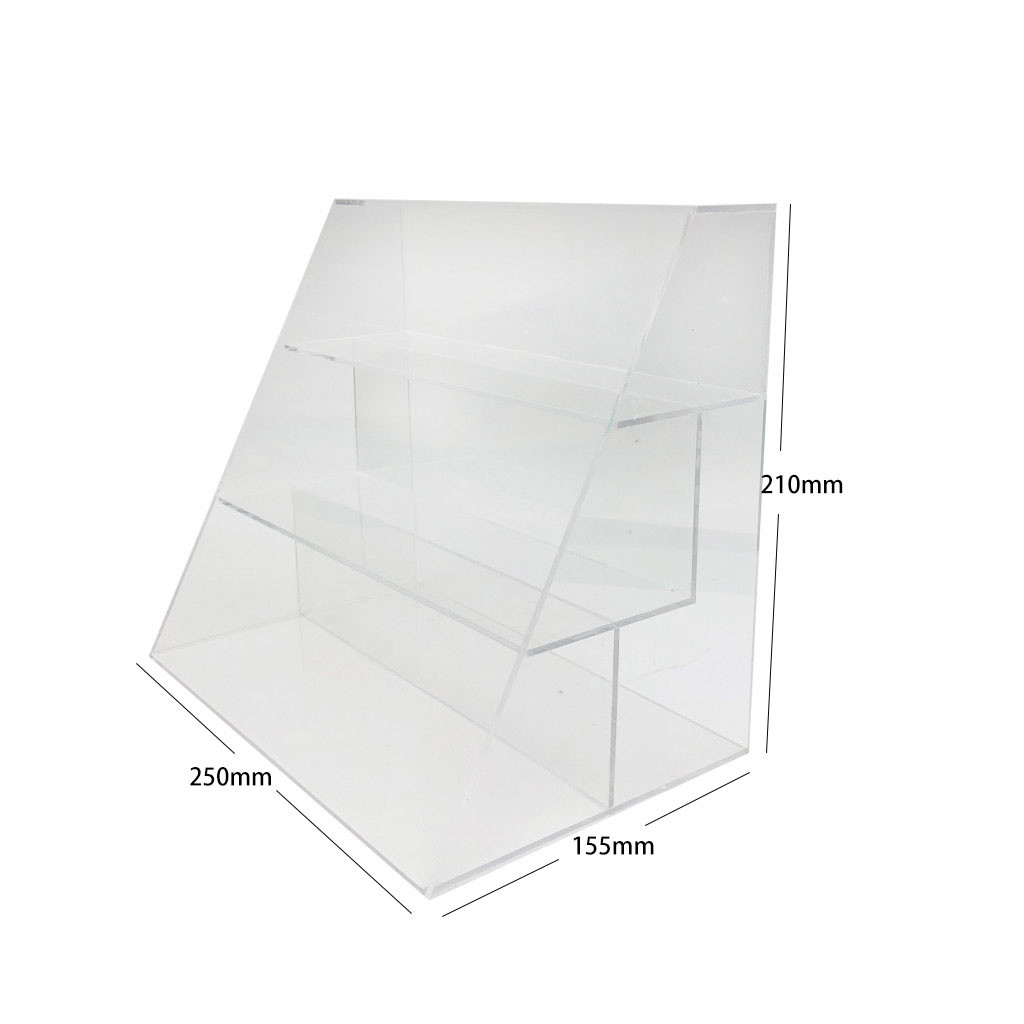 Transparent perfume rack acrylic ladder display stand cosmetics storage ...