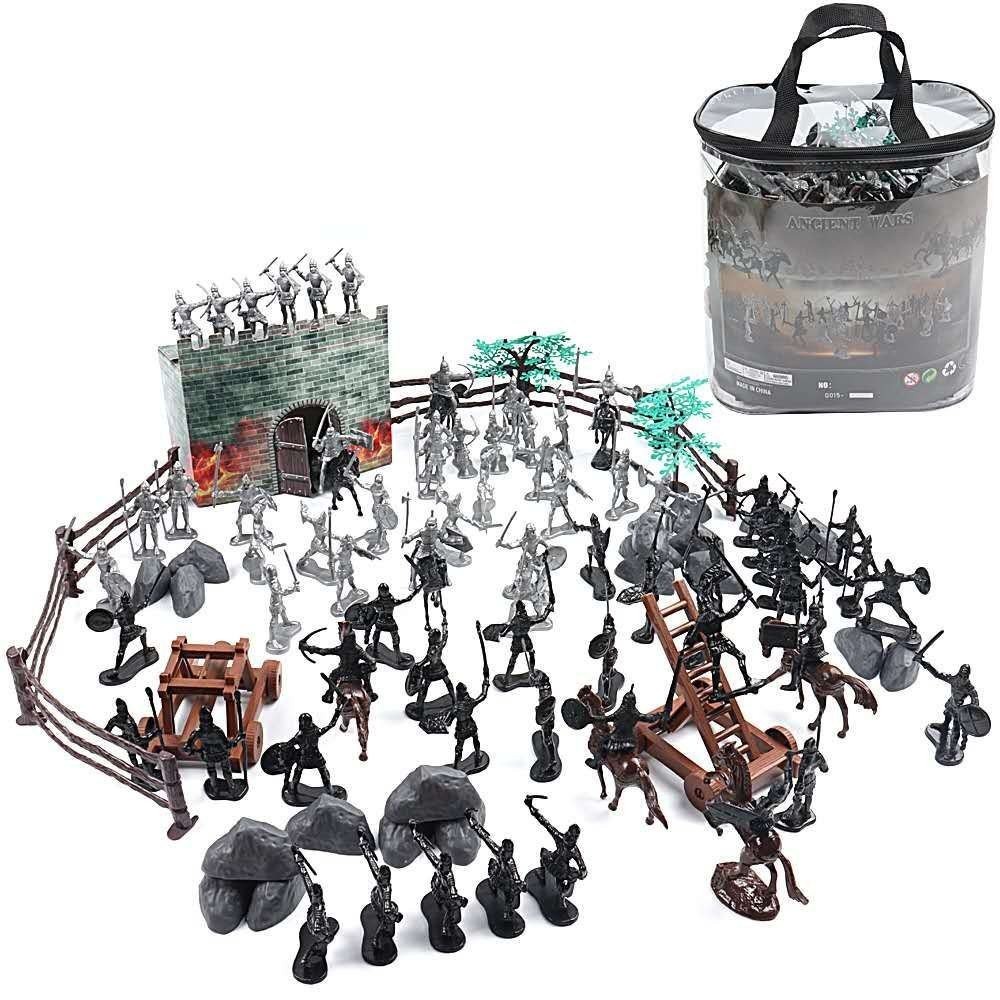 Ancient Soldier Hand-Made Plastic Villain Scene Military Model Ancient ...