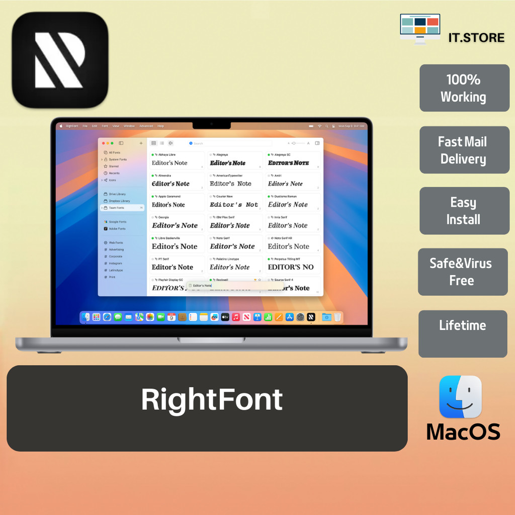 RightFont MacOS – Advanced font management tool for organizing, syncing ...