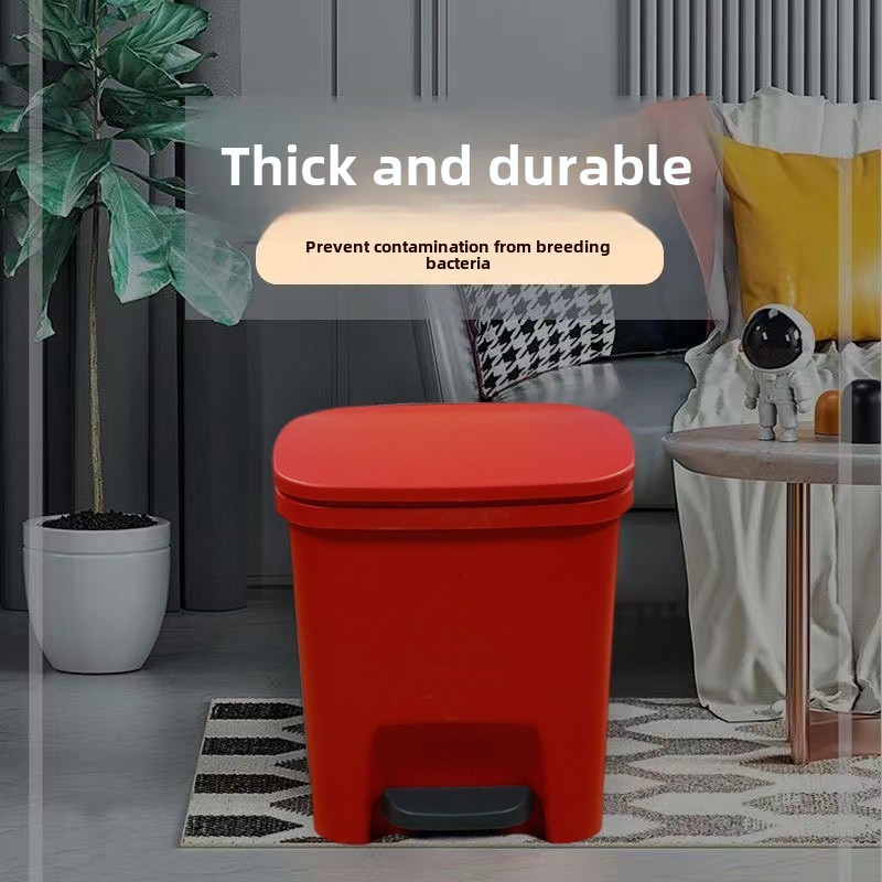 10l Trash Can Foot-operated Household Slotted Kitchen Toilet Toilet ...