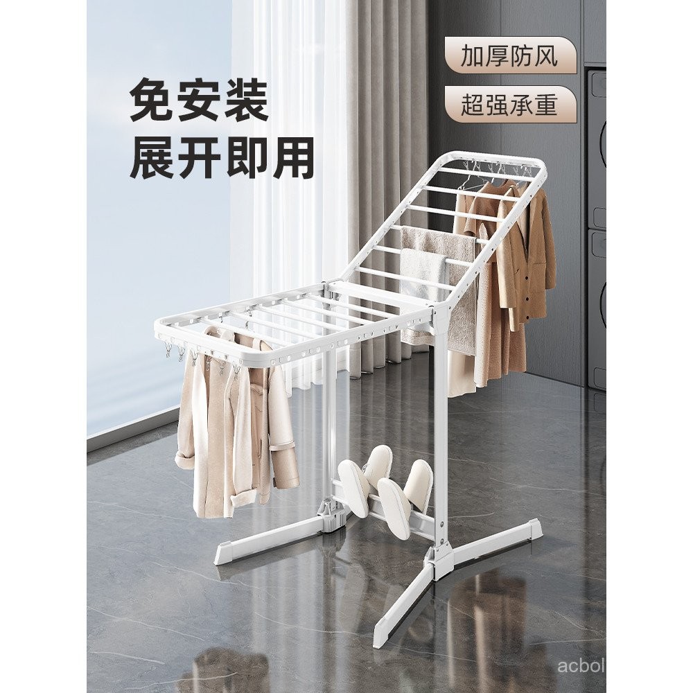 Rak Pengeringan Pakaian Boleh Lipat Isi Rumah Pelbagai Fungsi Aluminium ...