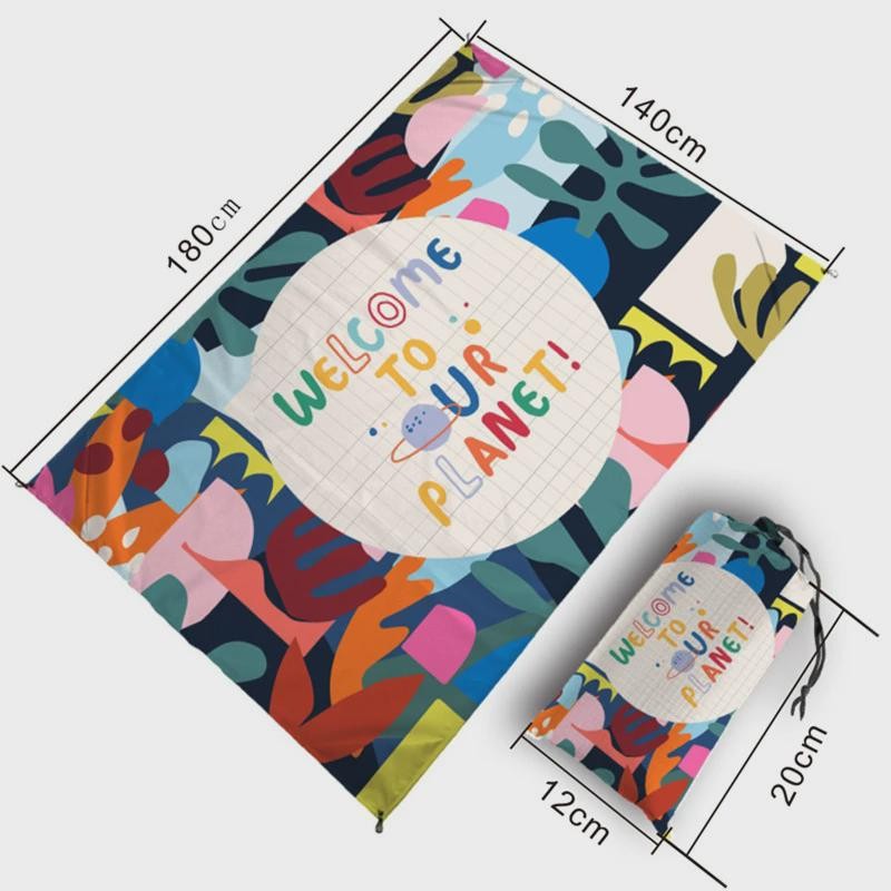 Poket Tikar Pantai Lipat Tikar Berkelah Kesan Kain Spring Outing ...