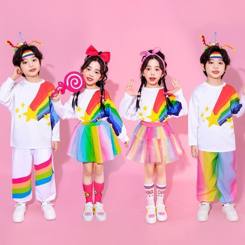 Children Dopamine Cheerleading Costume Autumn Elementary School ...
