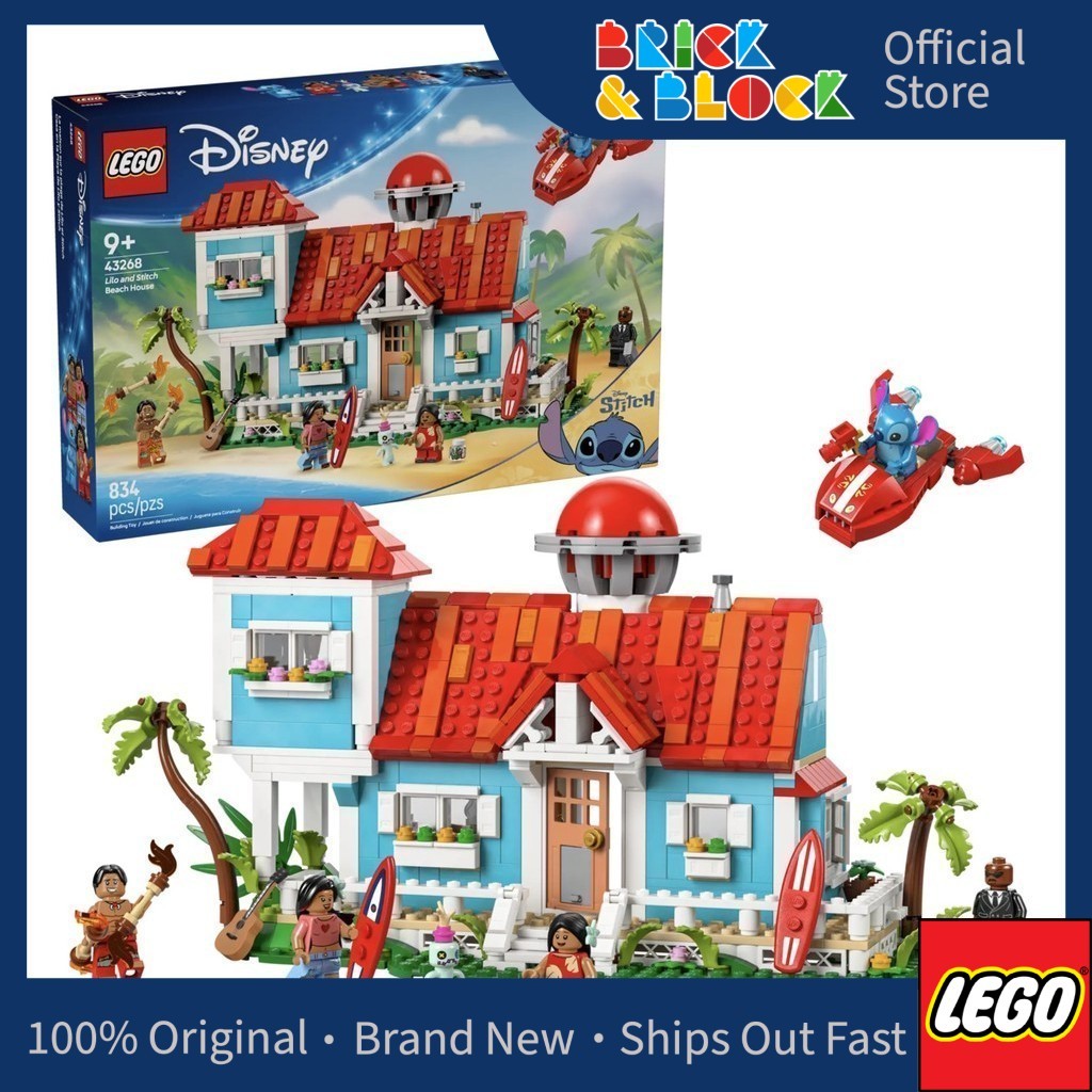 LEGO 43268 Lilo and Stitch Beach House | LEGO Disney | Shopee Malaysia