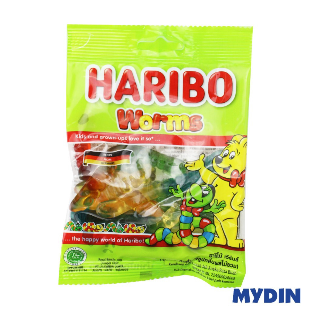 Haribo Jelly Candy Worms (80g) | Shopee Malaysia