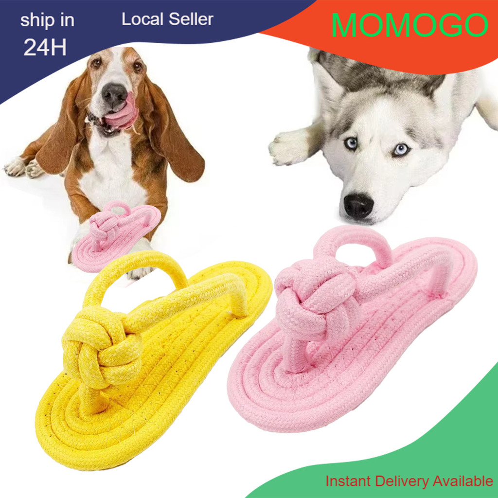 Slipper Shape Dog Toy made of Cotton Rope Perfect for Dog Molar 75g ...