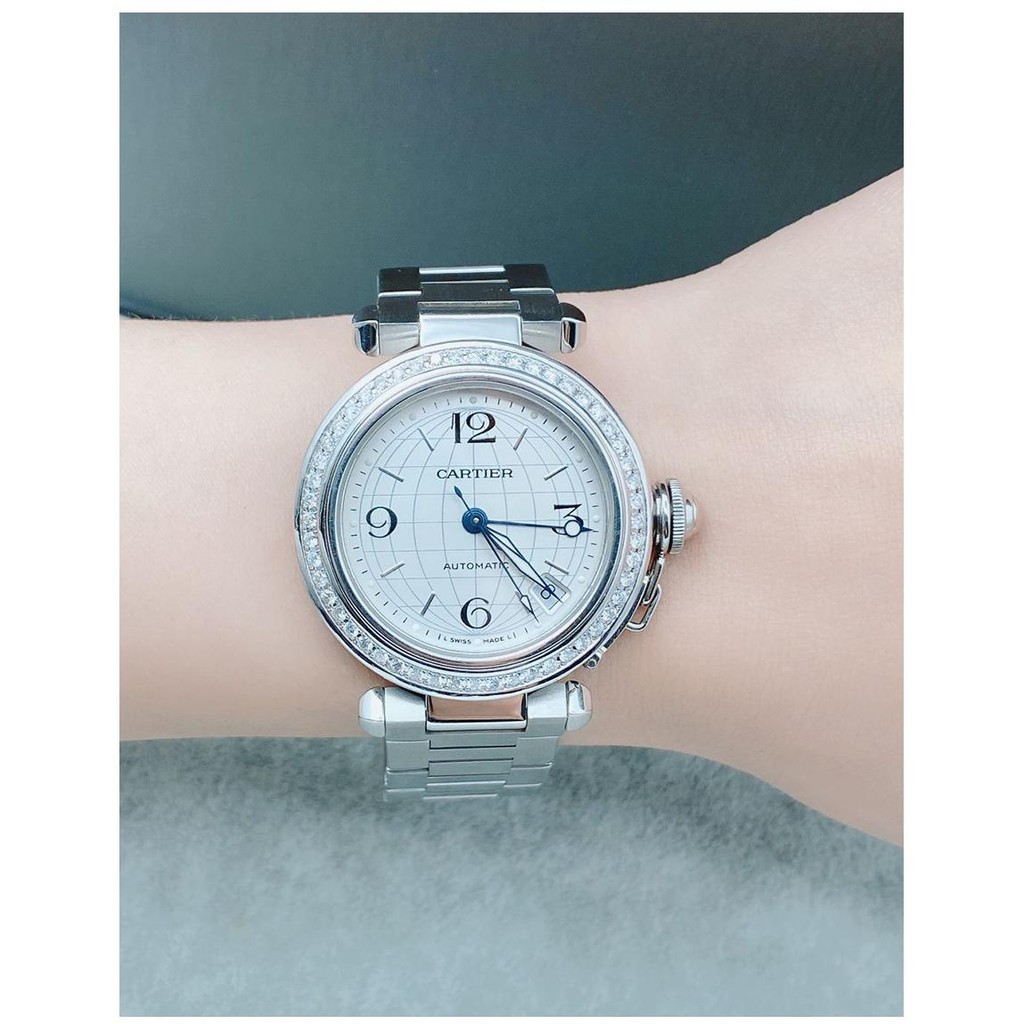 Cartier Exquisite Fashion Wrist Watch Watch Female Pasha Series White ...
