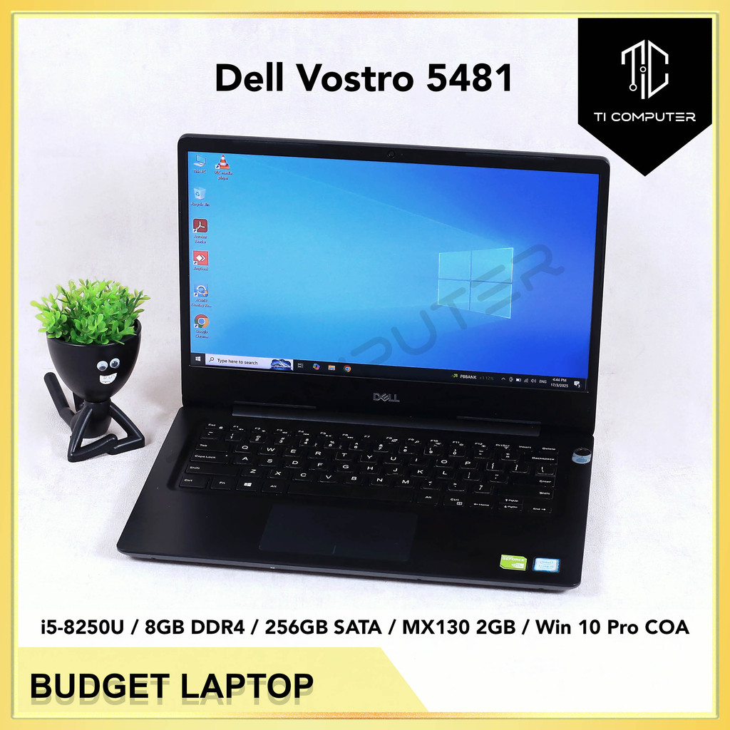 Dell Vostro 5481 Intel Core i5-8265U 8GB DDR4 RAM 256GB SATA SSD MX130 2GB Refurbished Laptop ...