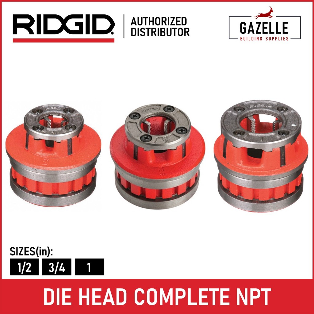 Ridgid Die Head Complete NPT for 12R Manual Pipe threader | Shopee Malaysia