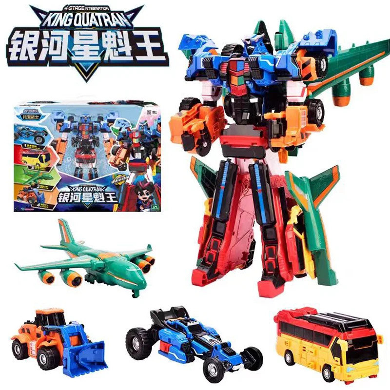 Tobot V KING FORTRAN Robot Car Plane Action Figure ABS Transformation 4 ...