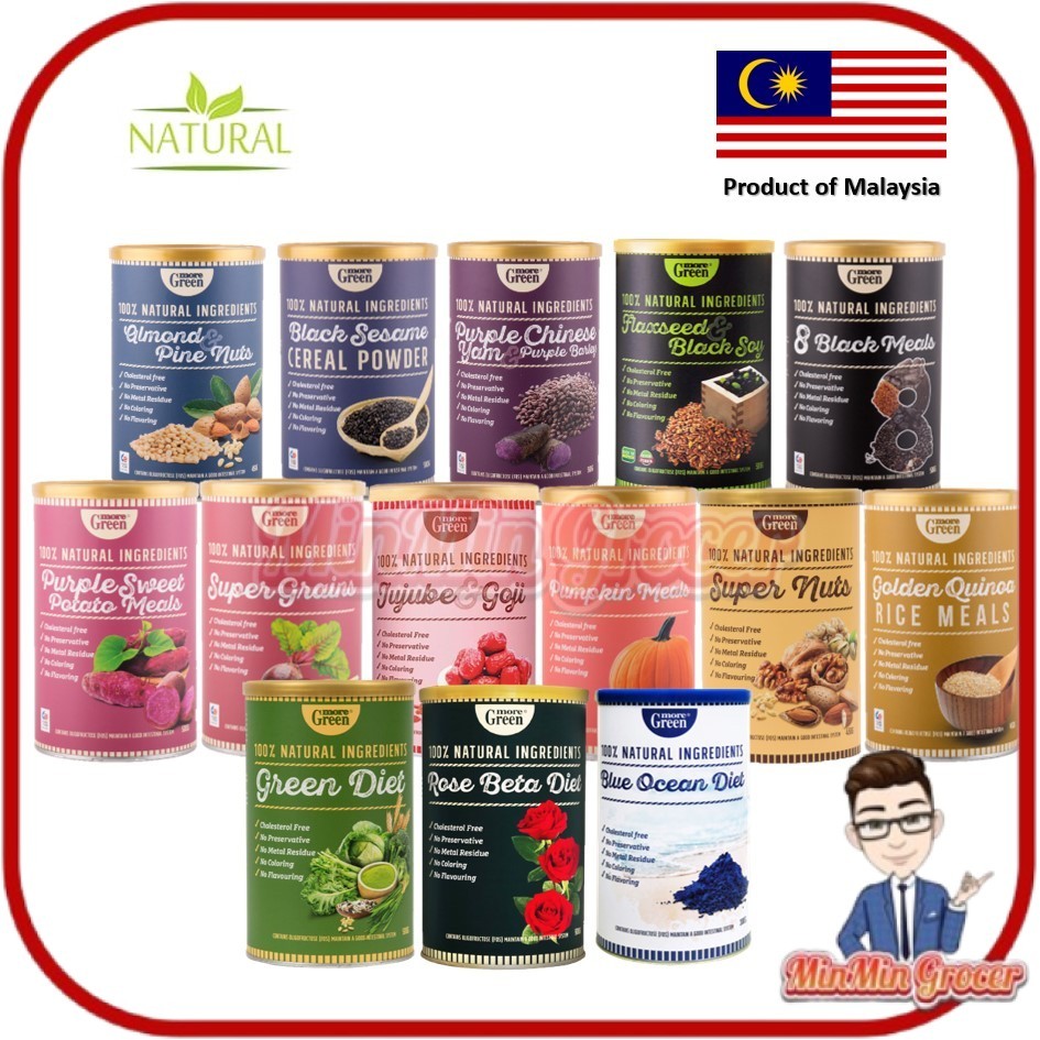 MORE GREEN Multigrain Beverage 300-500gm Nutritious Healthy Drink ...