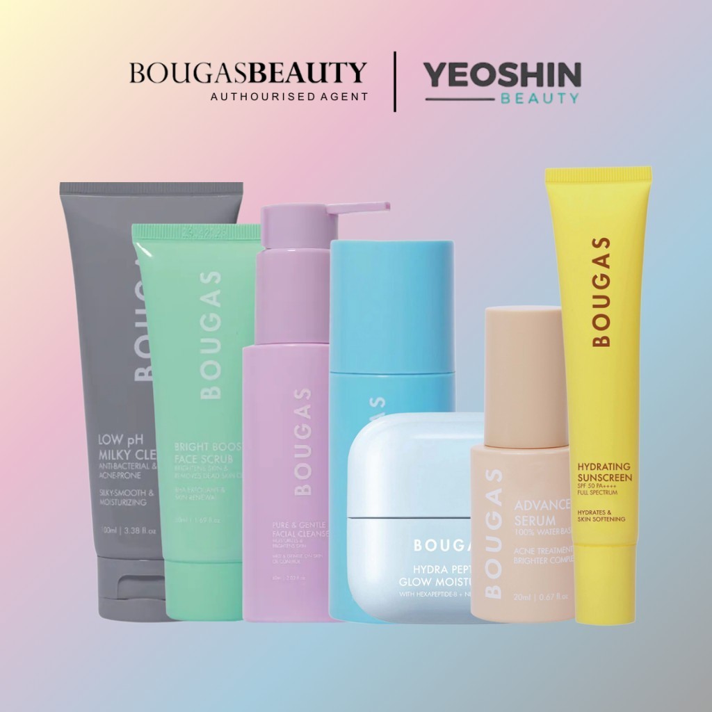 Bougas Beauty Cleanser/Moisturizer/Advanced Serum/Sunscreen/Face Scrub ...