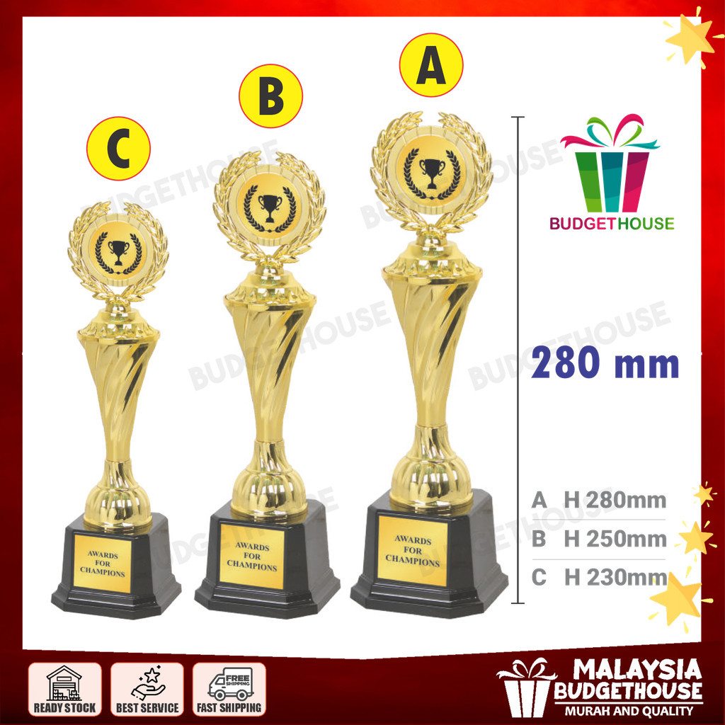 Trophy 19573 LABEL + LOGO ( HADIAH SUKAN DAN HADIAH ANUGERAH CEMERLANG ...
